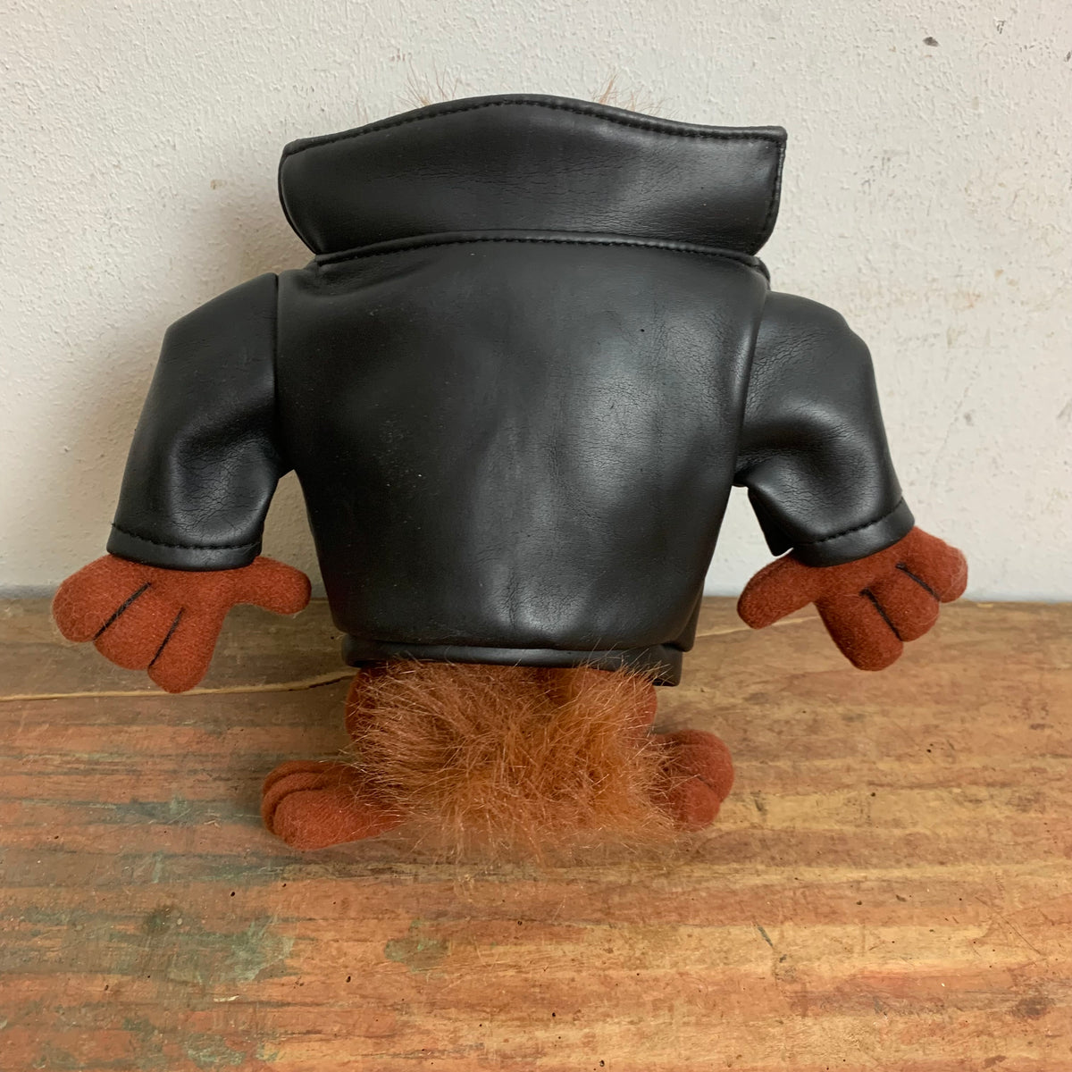 Vintage Looney Tunes Taz Tasmanian Devil Leather Jacket Plush ...
