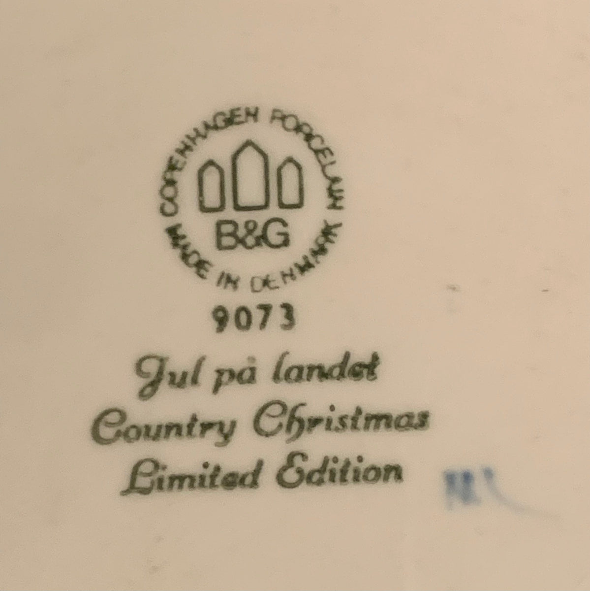 Weihnachtsteller Jule Aften 1973 von Bing und Gröndahl – Trödelfuchs ...