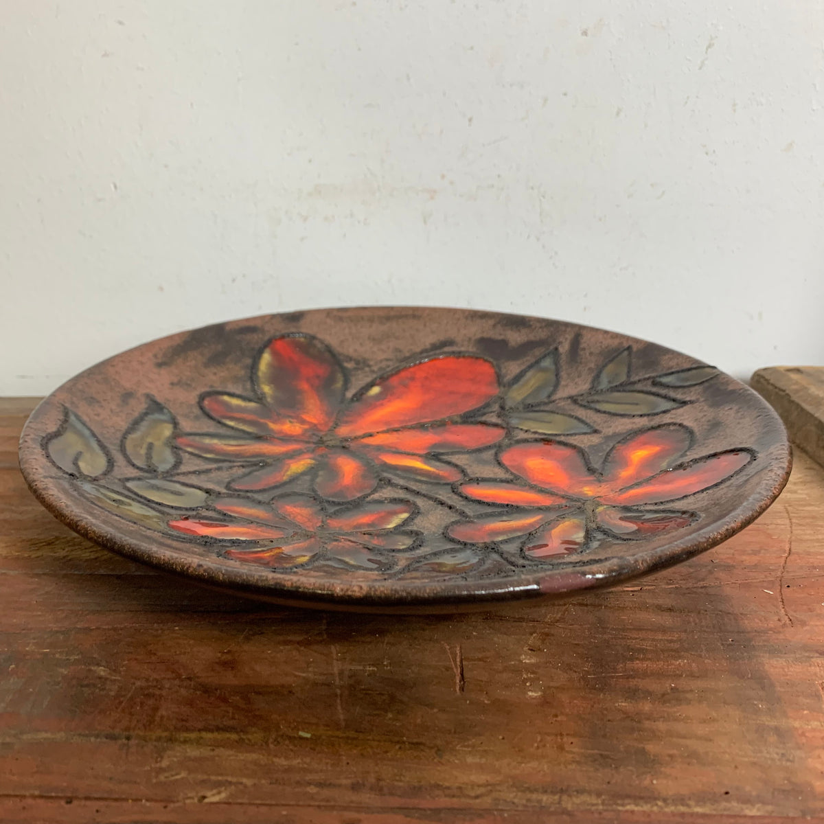 Vintage Keramik Wandteller von Ruscha Blumen 717/2 – Trödelfuchs ...