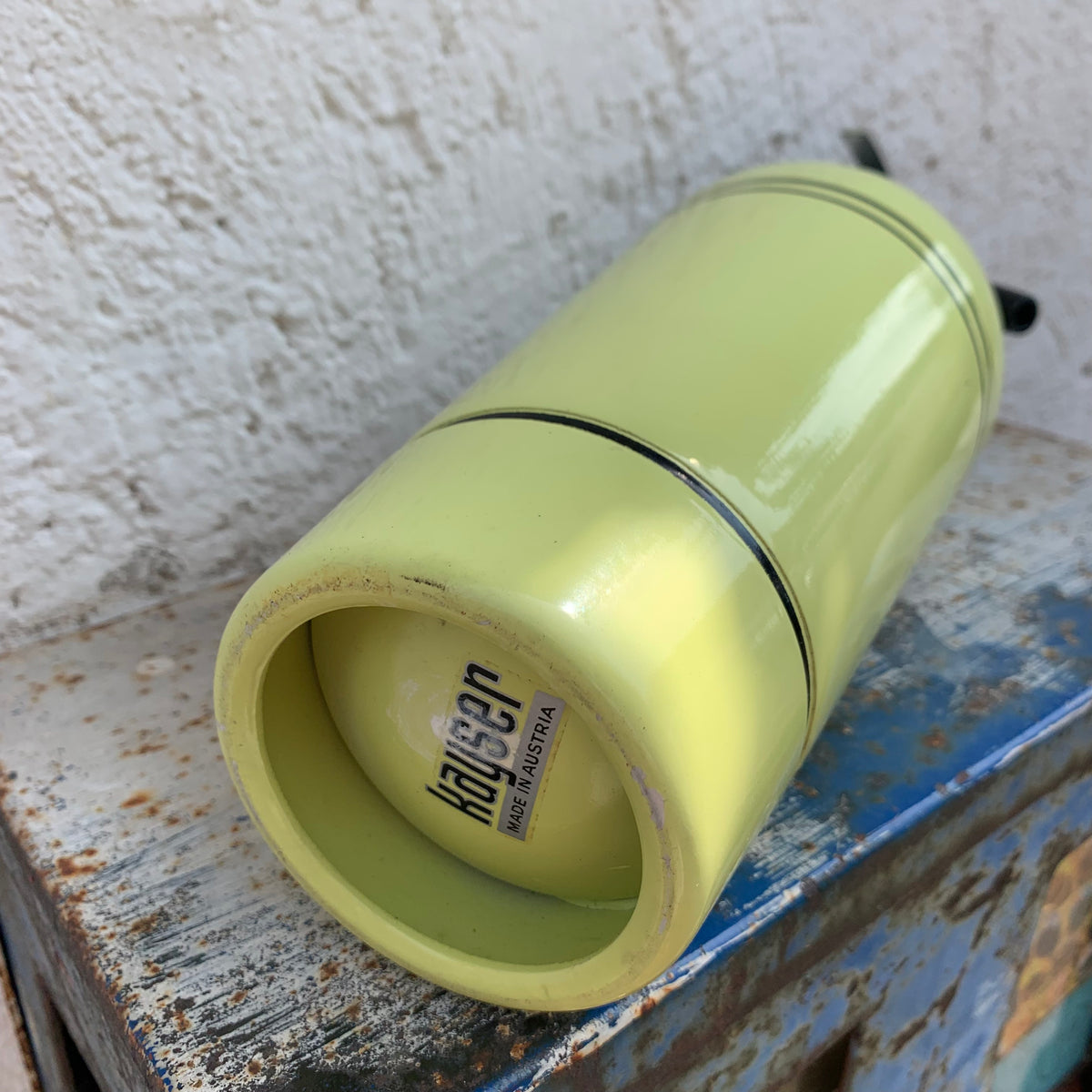 Sodasyphon Kayser in gelb – Trödelfuchs Vintage Shop