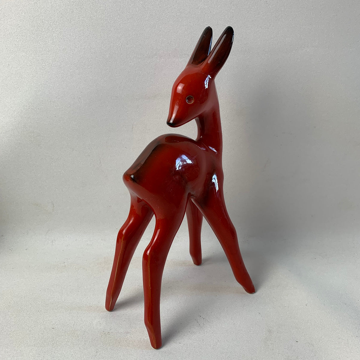 Rotes Reh Keramik von Cortendorf – Trödelfuchs Vintage Shop