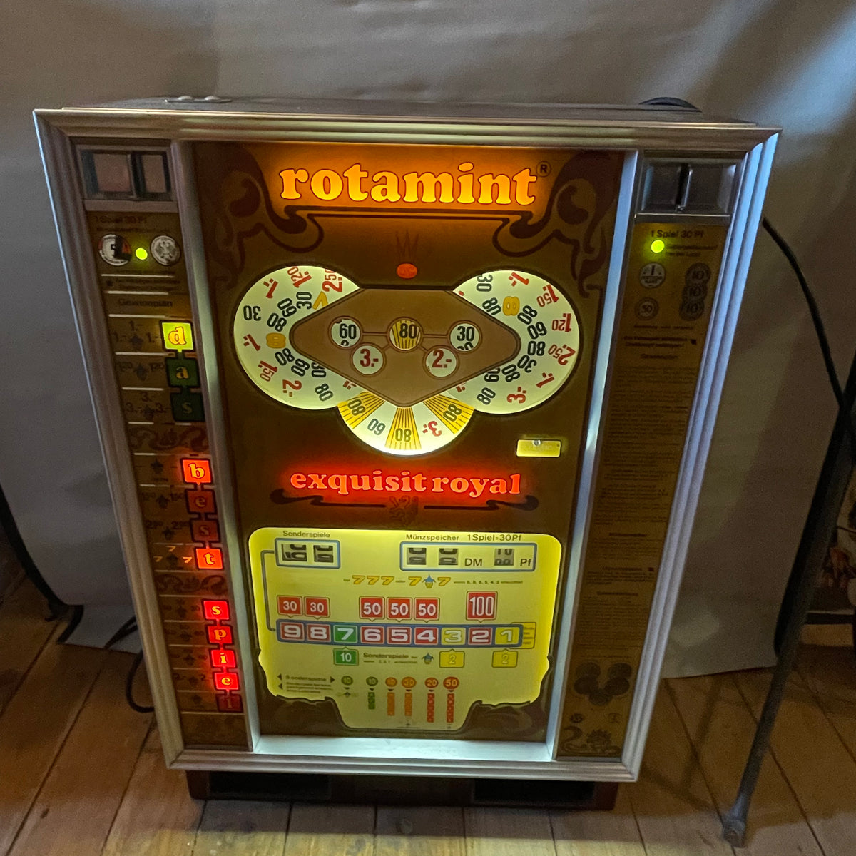 Spielautomat Rotamint exquisit Royal – Trödelfuchs Vintage Shop