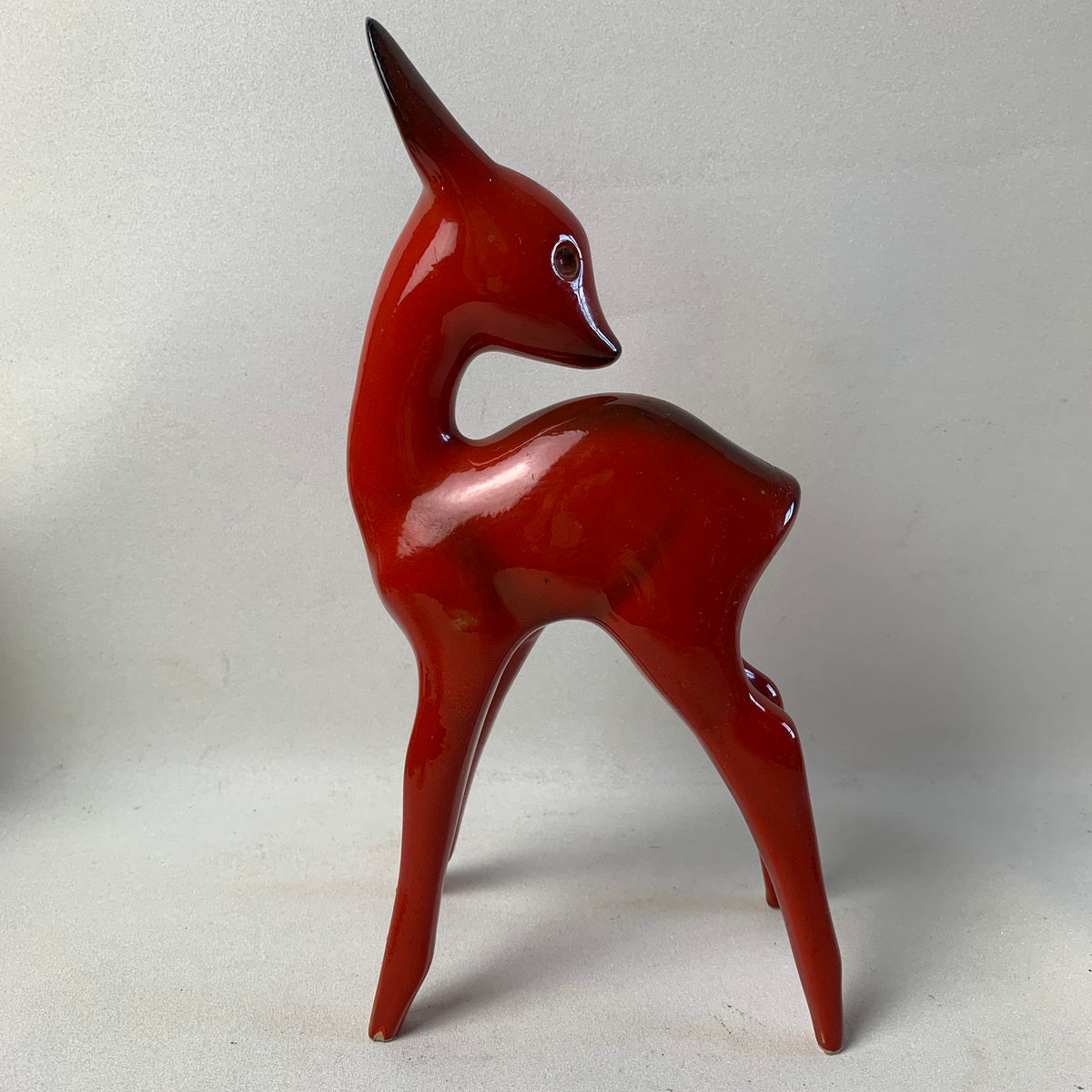 Rotes Reh Keramik von Cortendorf – Trödelfuchs Vintage Shop