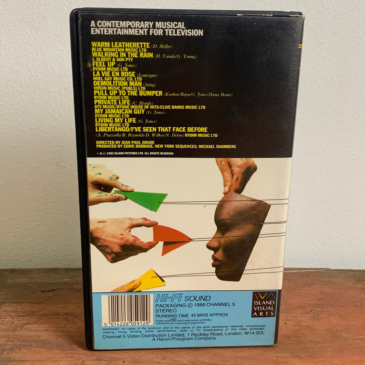 VHS Video Kassette Grace Jones A One Man Show – Trödelfuchs Vintage Shop