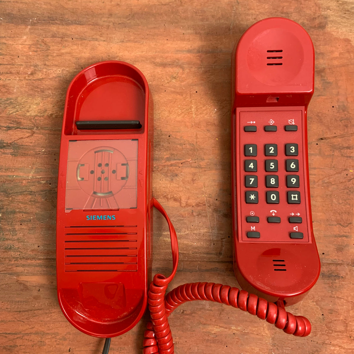 Rotes Tasten Telefon Miniset 330 von Siemens – Trödelfuchs Vintage Shop